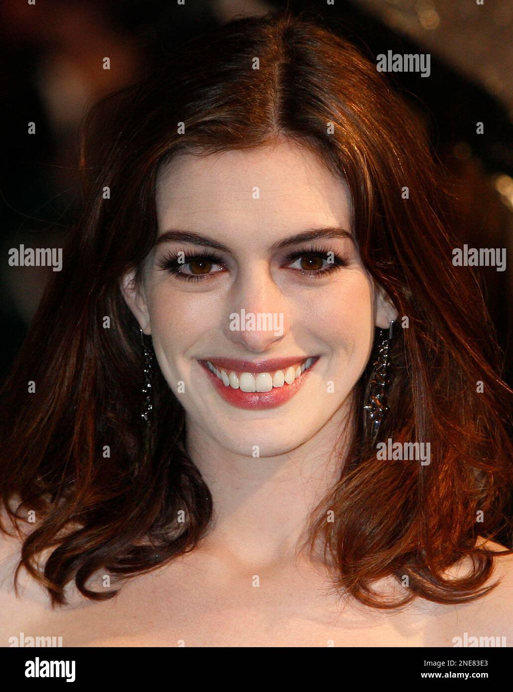 US actress Anne Hathaway arrives for the Royal World Premiere of the movie Alice in Wonderland ...