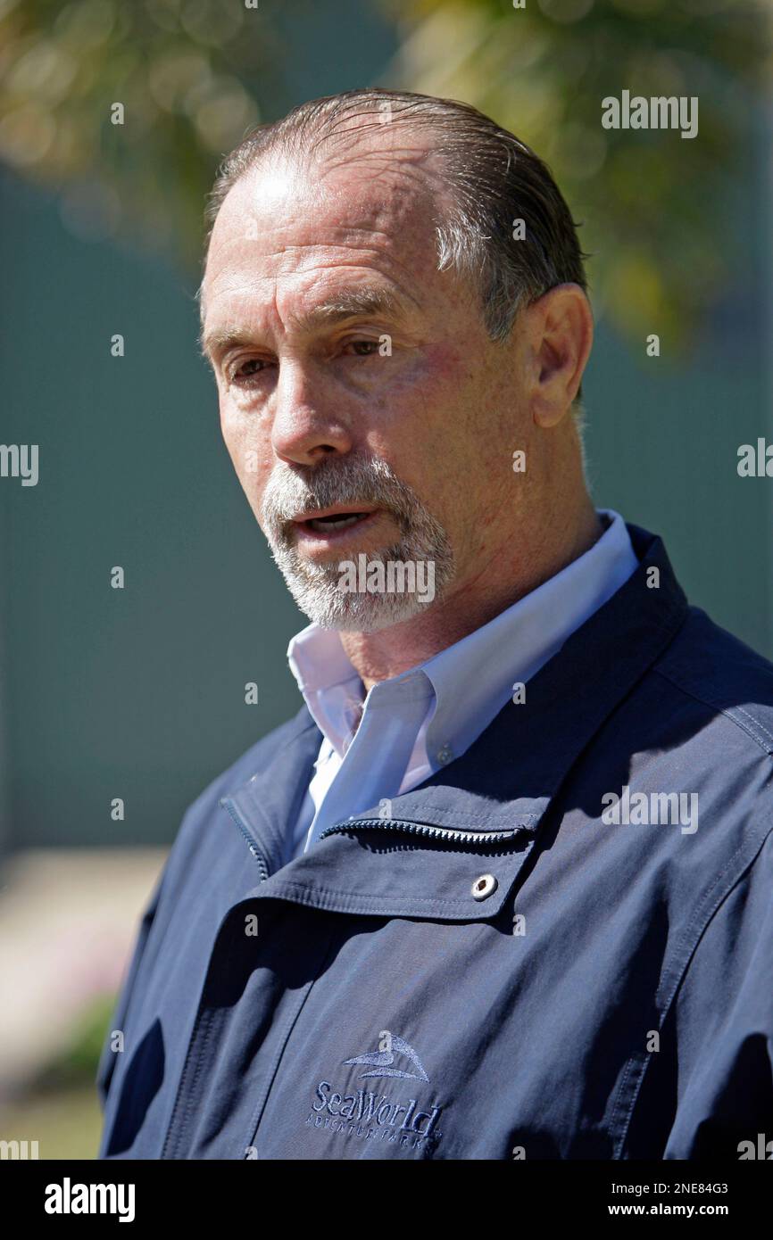 Chuck Tompkins, chief animal trainer for SeaWorld, answers questions ...