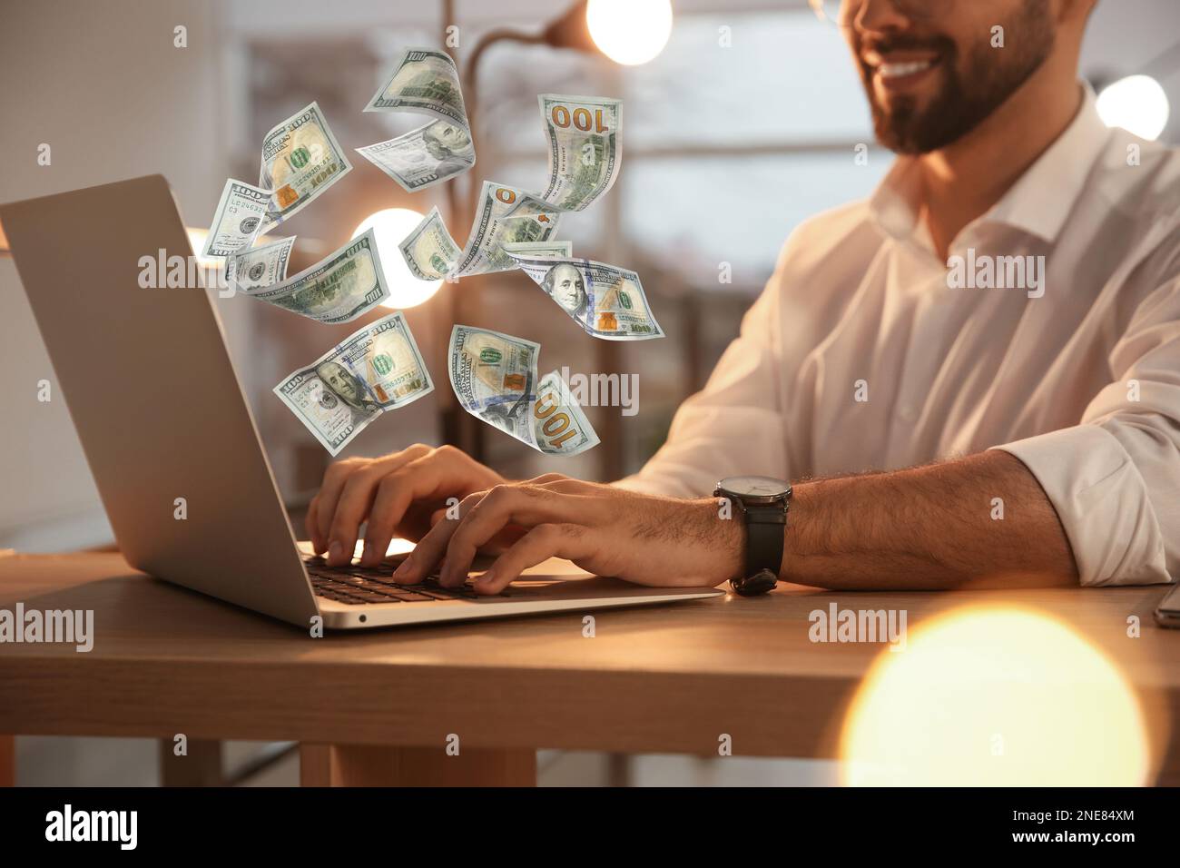 Closeup young man making payment hi-res stock photography and images ...
