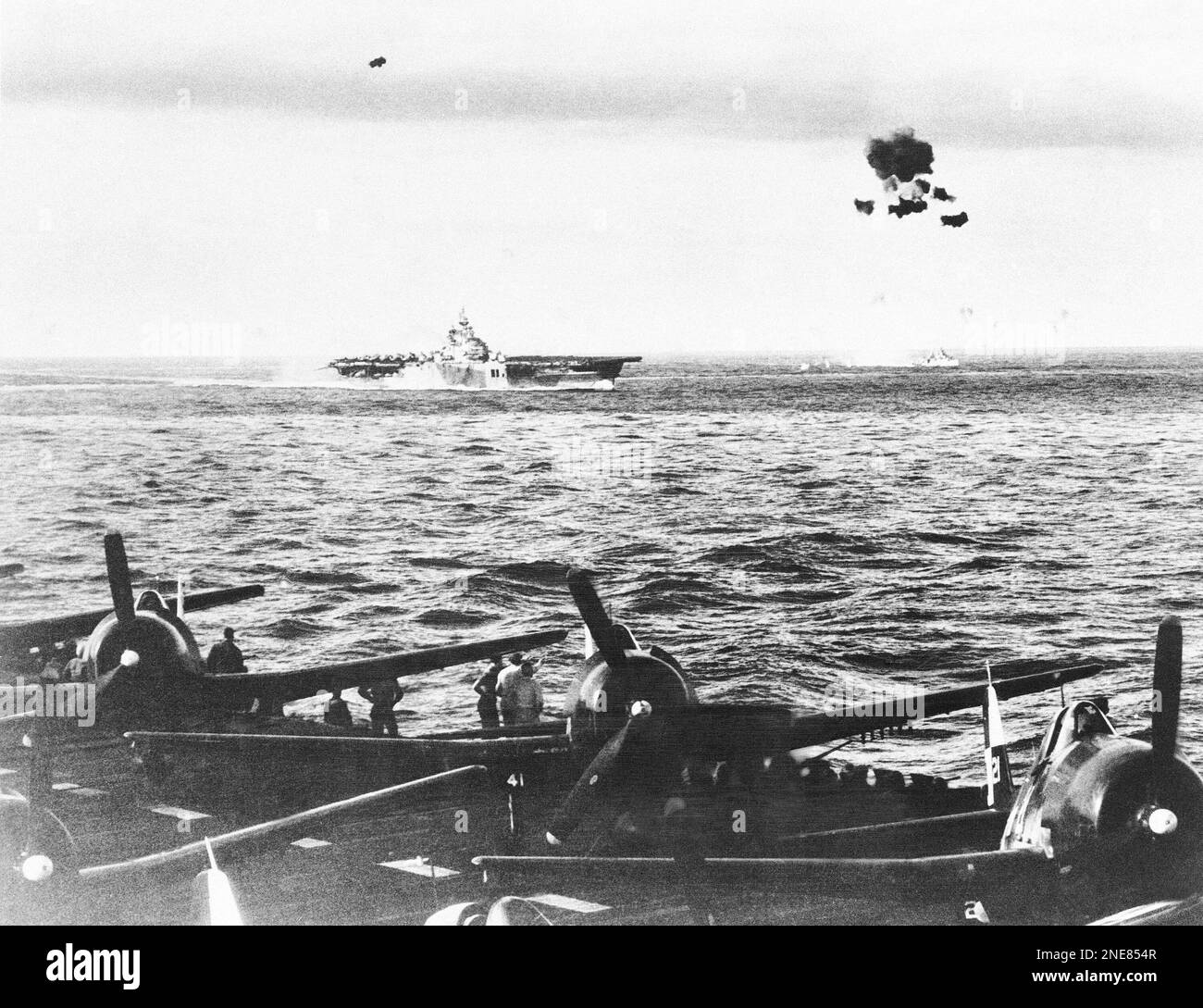 Exploding in a bright ball of flame during its death dive, a Japanese ...