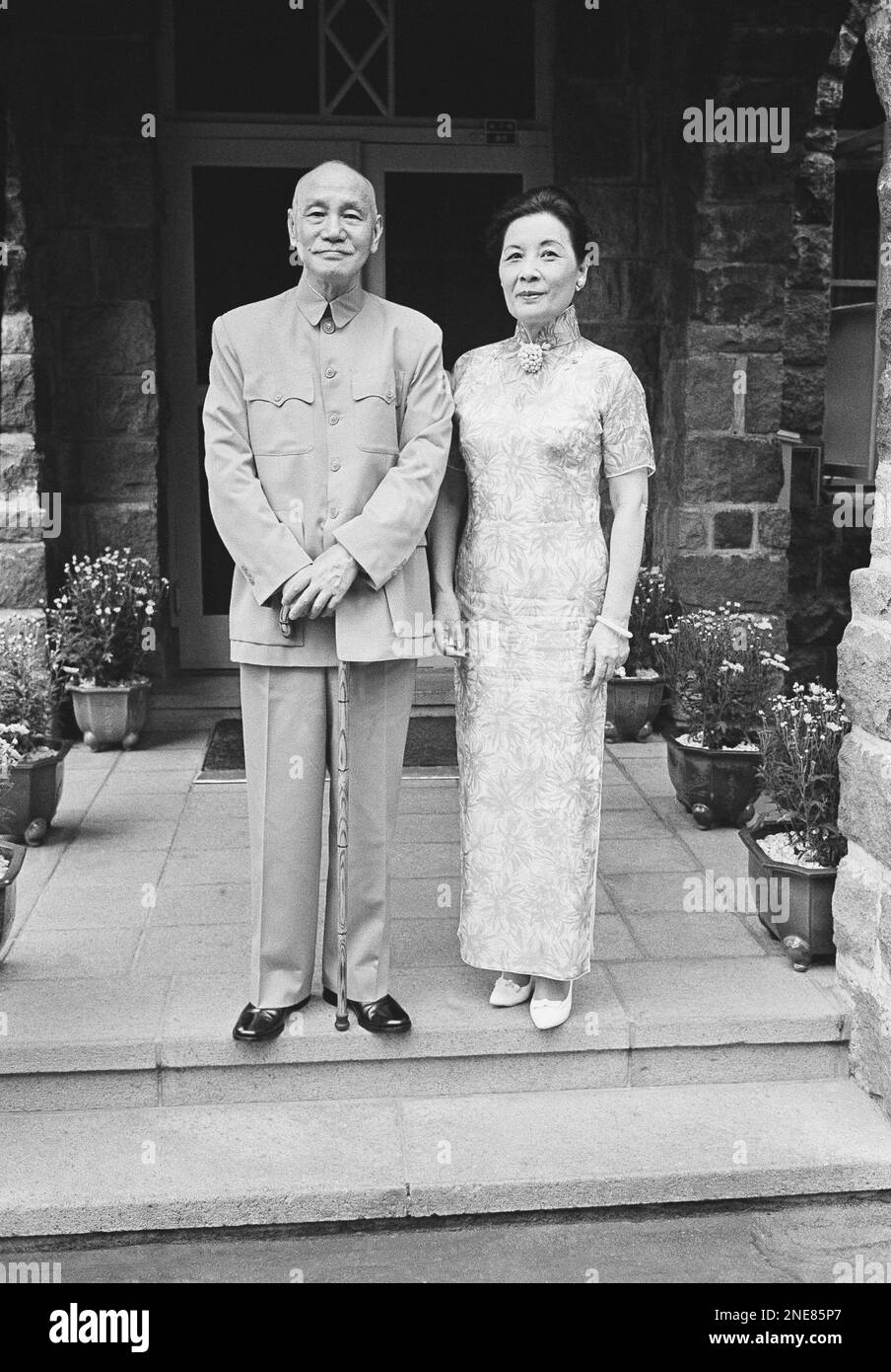 Generalissimo and Madame Chiang Kai-shek (Soong May Ling) in Taipei, June 21, 1964. (AP Photo ...