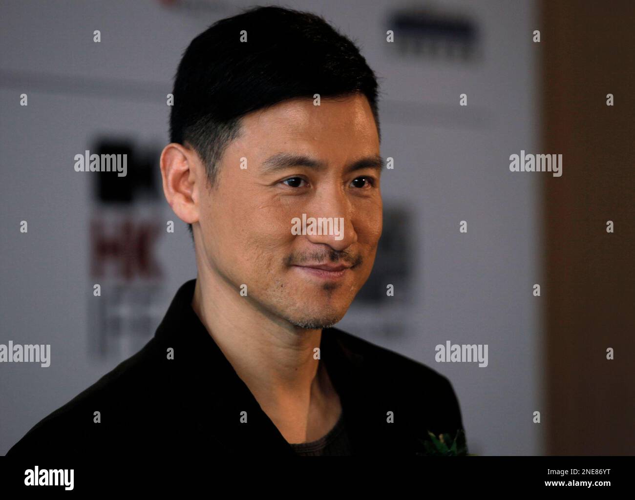 Hong Kong actor Jacky Cheung promotes his new movie " Crossing Hennessy ...