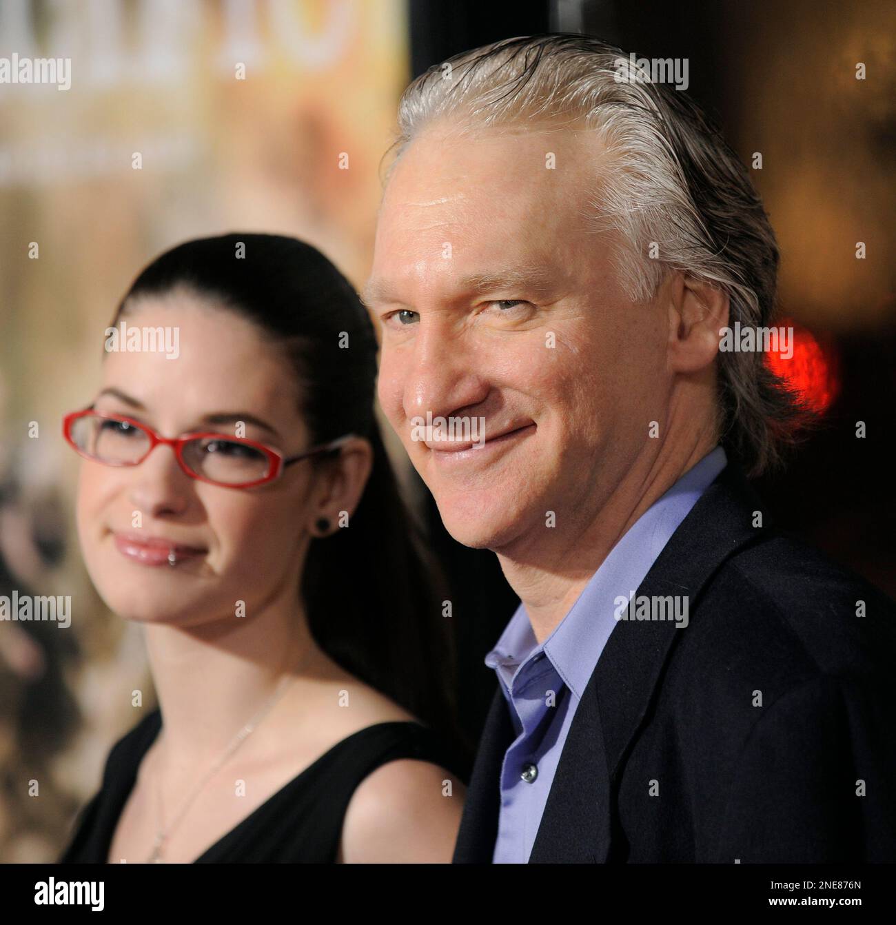 Bill Maher and his girlfriend Cara Santa Maria arrive at the premiere ...