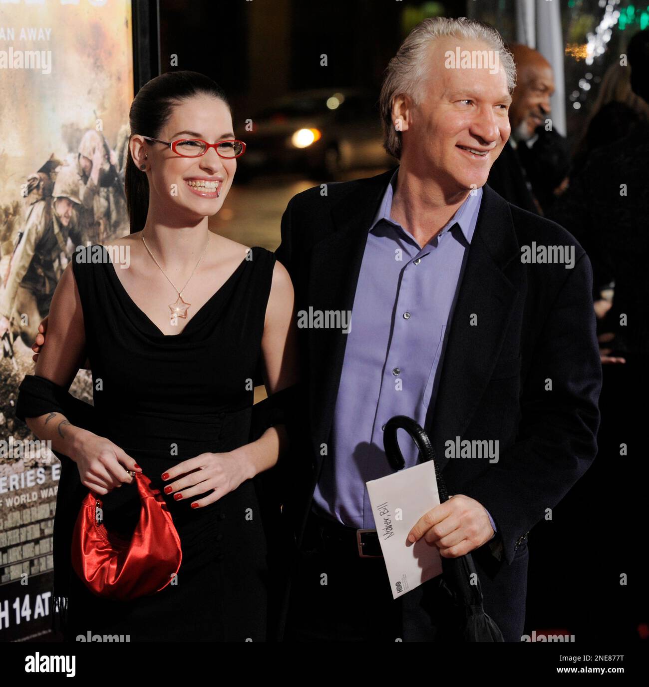 Bill Maher and his girlfriend Cara Santa Maria arrive at the premiere ...