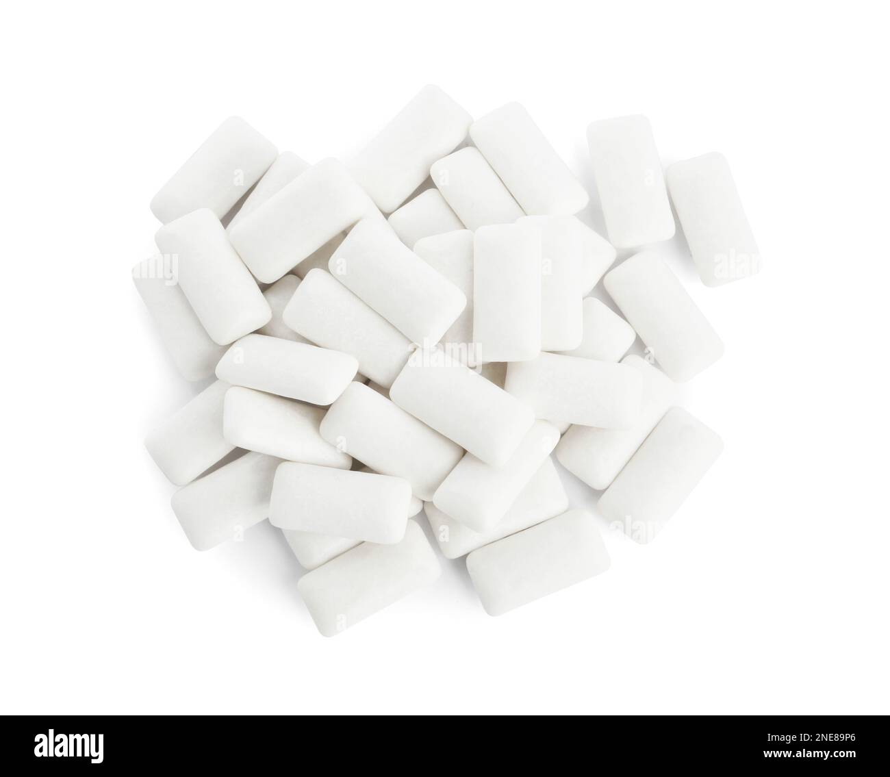 Chewing mint flavour gum Cut Out Stock Images & Pictures - Alamy