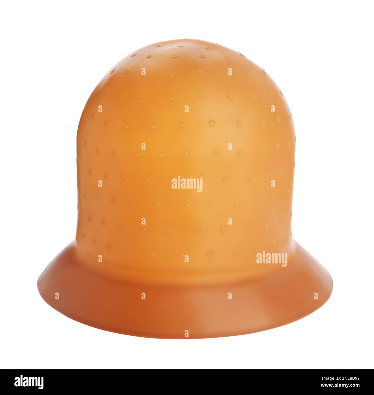 Brown rubber shower cap isolated on white Stock Photo - Alamy