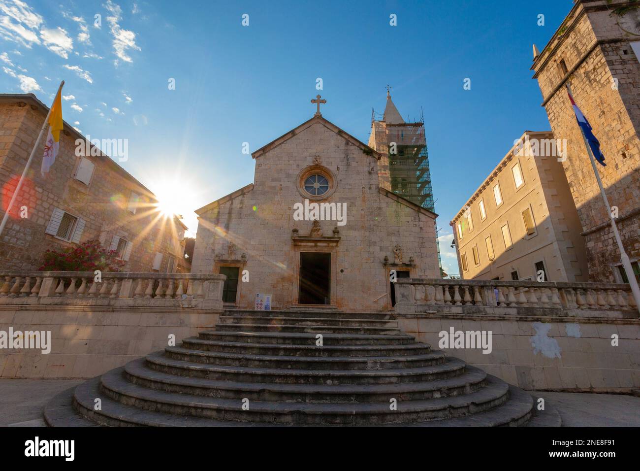 Supetar town on Brac island, Croatia Stock Photo - Alamy