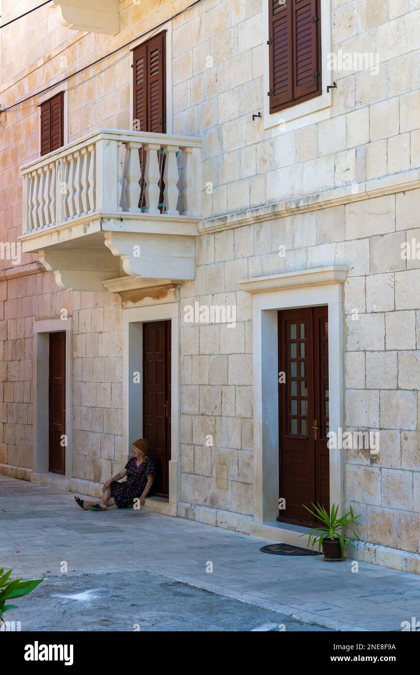 Supetar town on Brac island, Croatia Stock Photo - Alamy