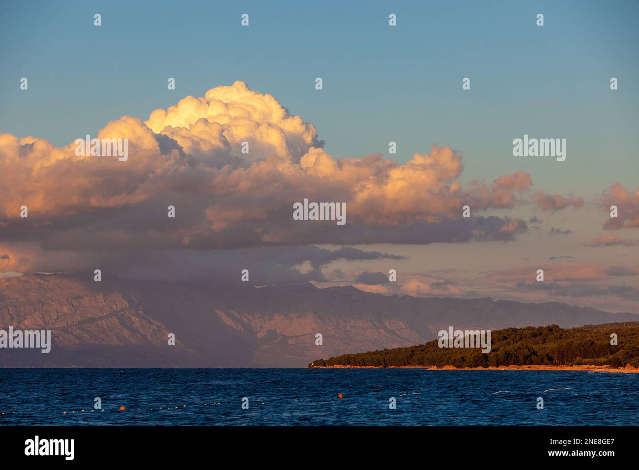 A seafront of Supetar town on Brac island, Croatia Stock Photo - Alamy