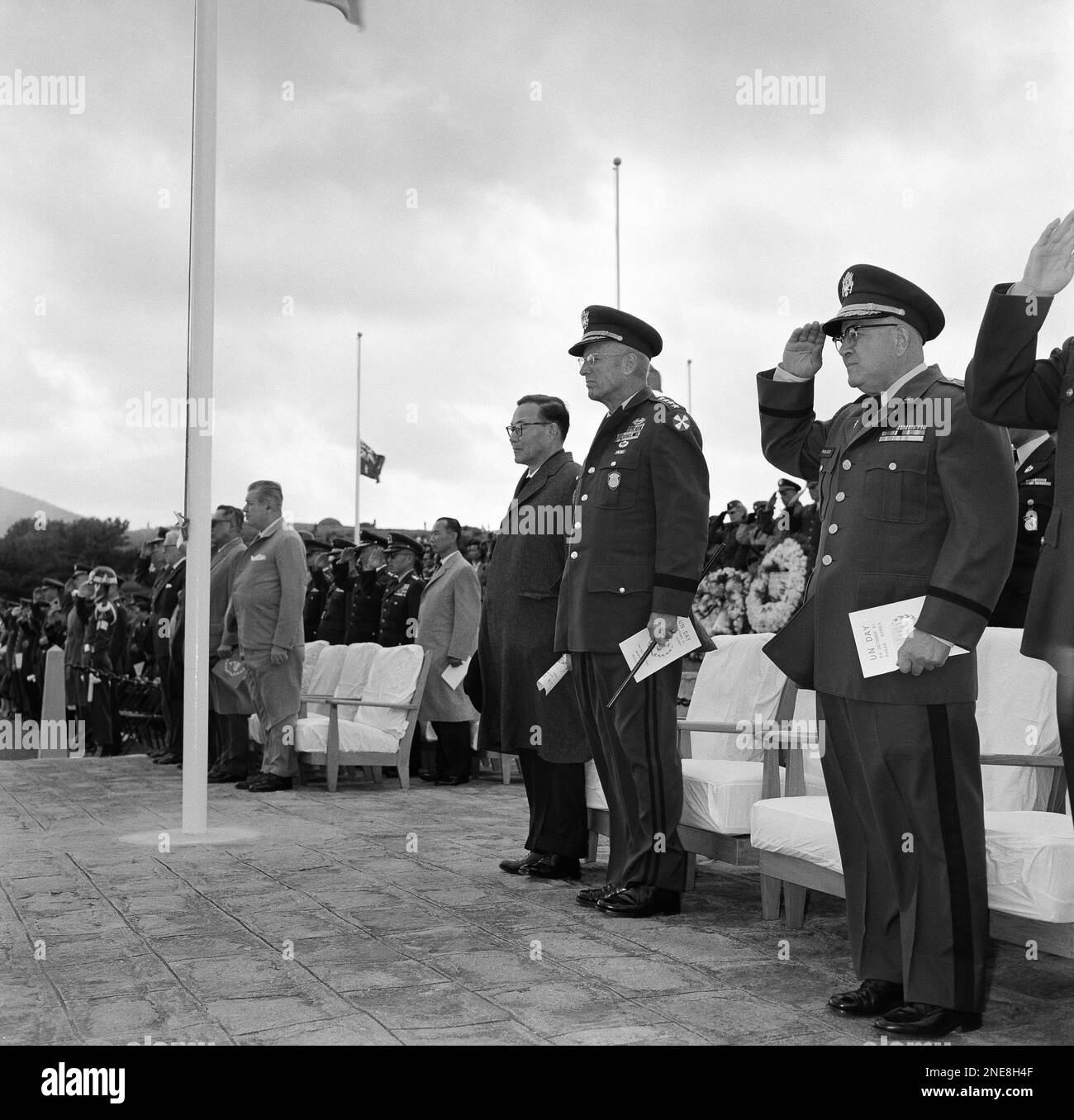A memorial ceremony was held at the United Nations Memorial Cemetery at ...
