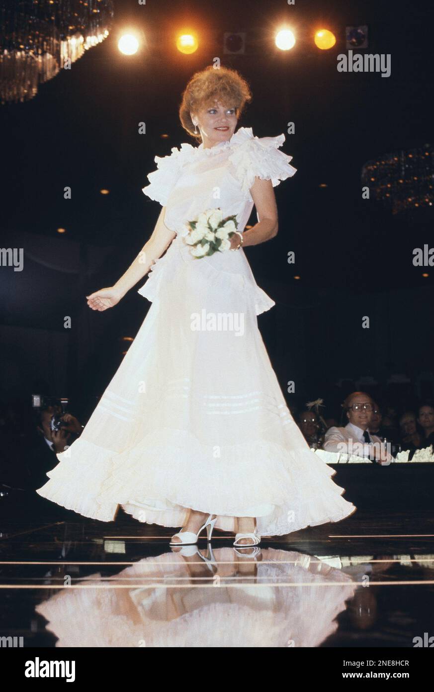 Actress Brennan Eileen models clothes at a gala in Hollywood where ...