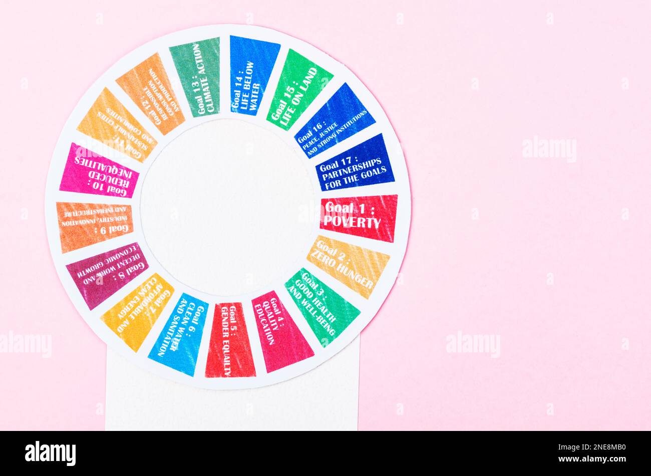 SDGs 17 development goals environment on pink background. Environment ...