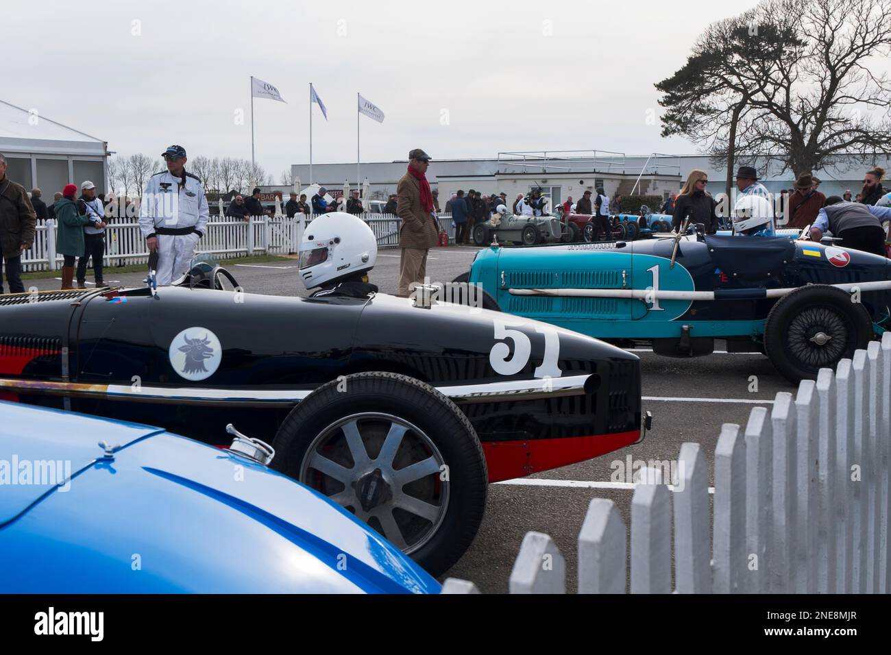 Tim Dutton 1934 Bugatti Type 51 & Christopher Mann 1931 Alfa Romeo 8C ...