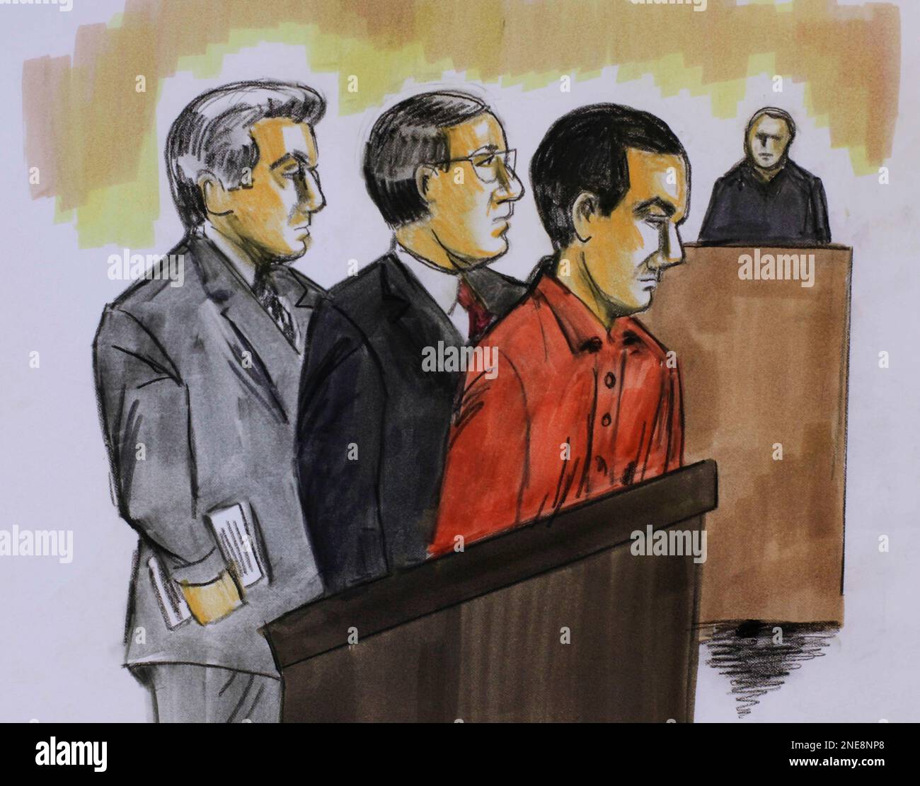 In this courtroom artist's drawing Jesus Vincente Zambada-Niebla ...