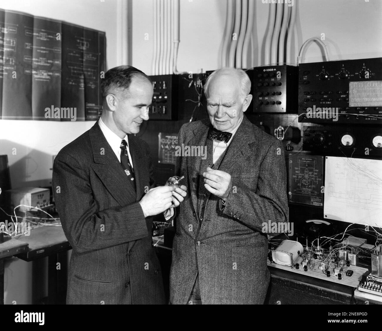 Two major landmarks in the history of electronics are represented by ...