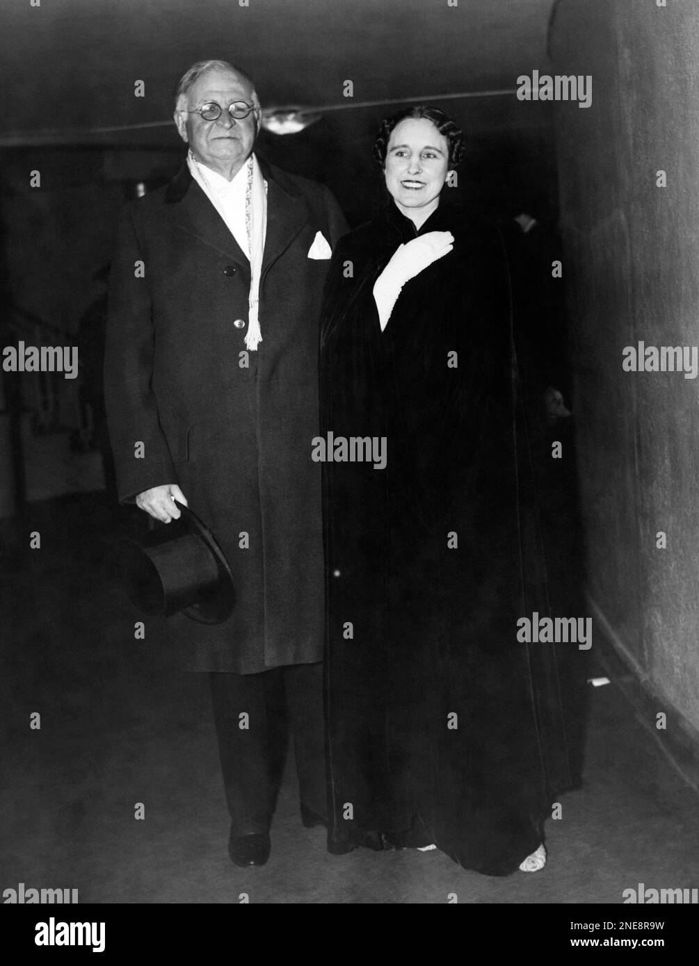Paul D. Cravath and daughter, Mrs. Walter Gibb are shown as they were ...