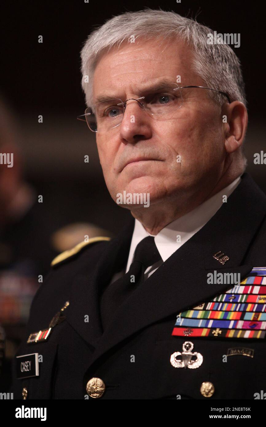 Army Chief of Staff Gen. George Casey testifies on Capitol Hill in ...