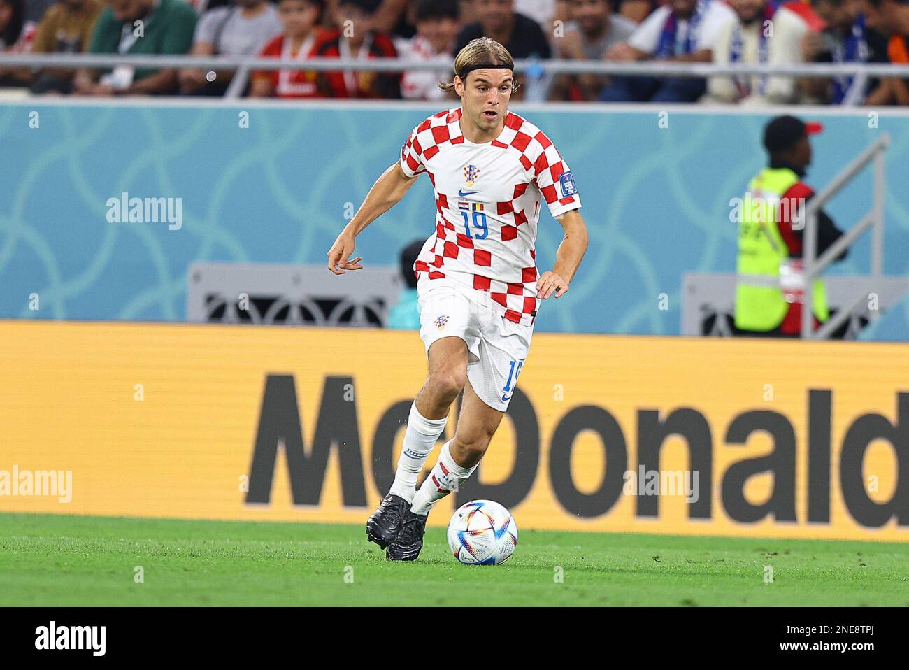 DOHA, QATAR - DECEMBER 1: Borna Sosa during the FIFA World Cup Qatar 2022 Group F match between ...