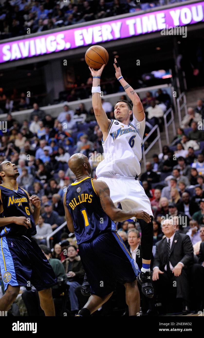 Washington Wizards guard Mike Miller (6) takes a shot against Denver ...