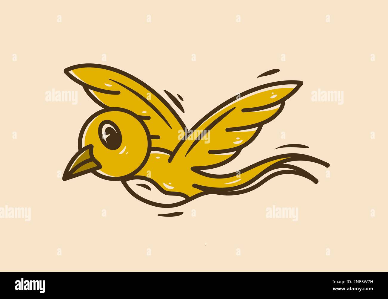 Humming bird flying in Stock Vector Images - Alamy