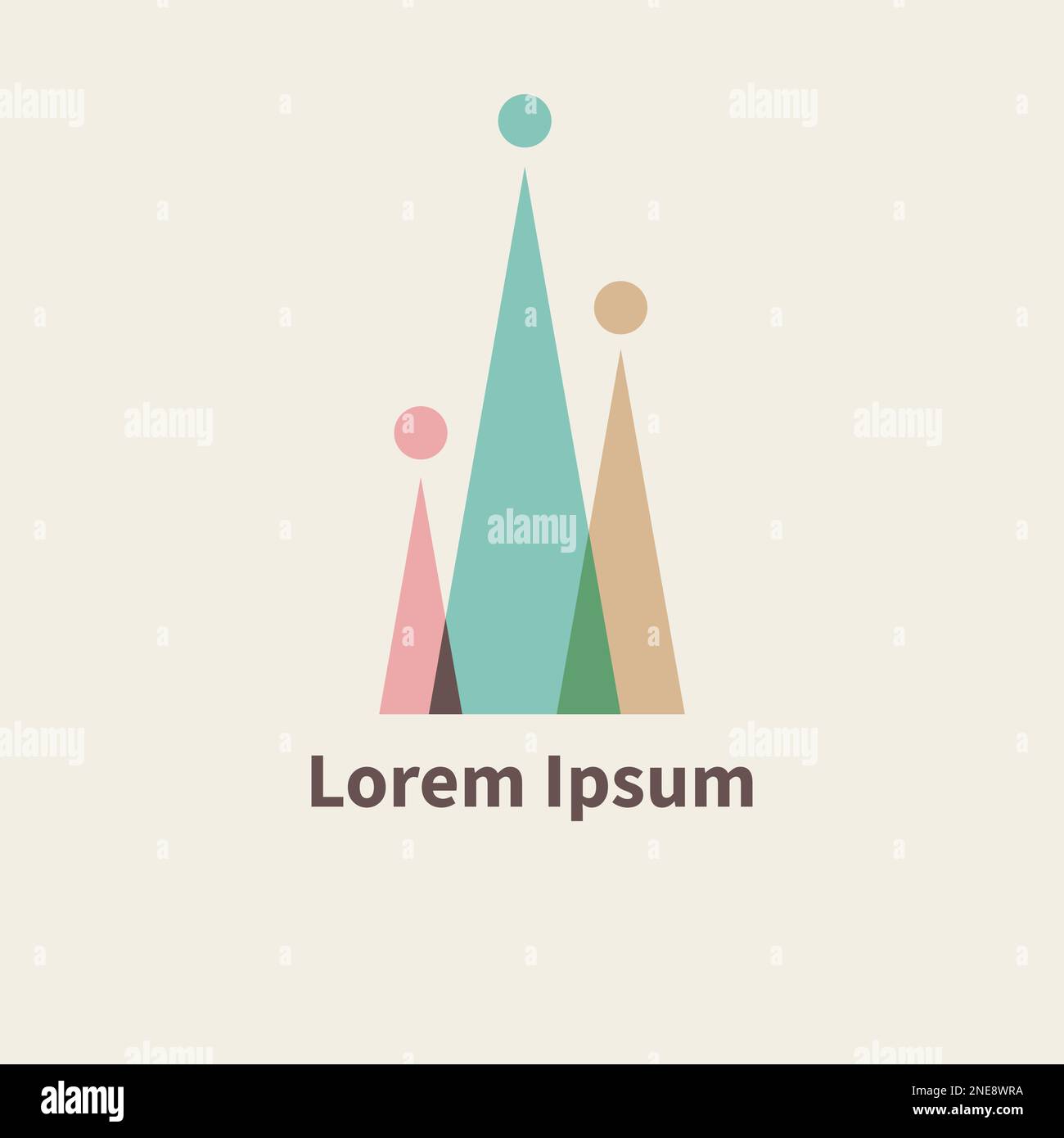 Crown logo, teamwork, working group, friendship icon. Recruitment ...