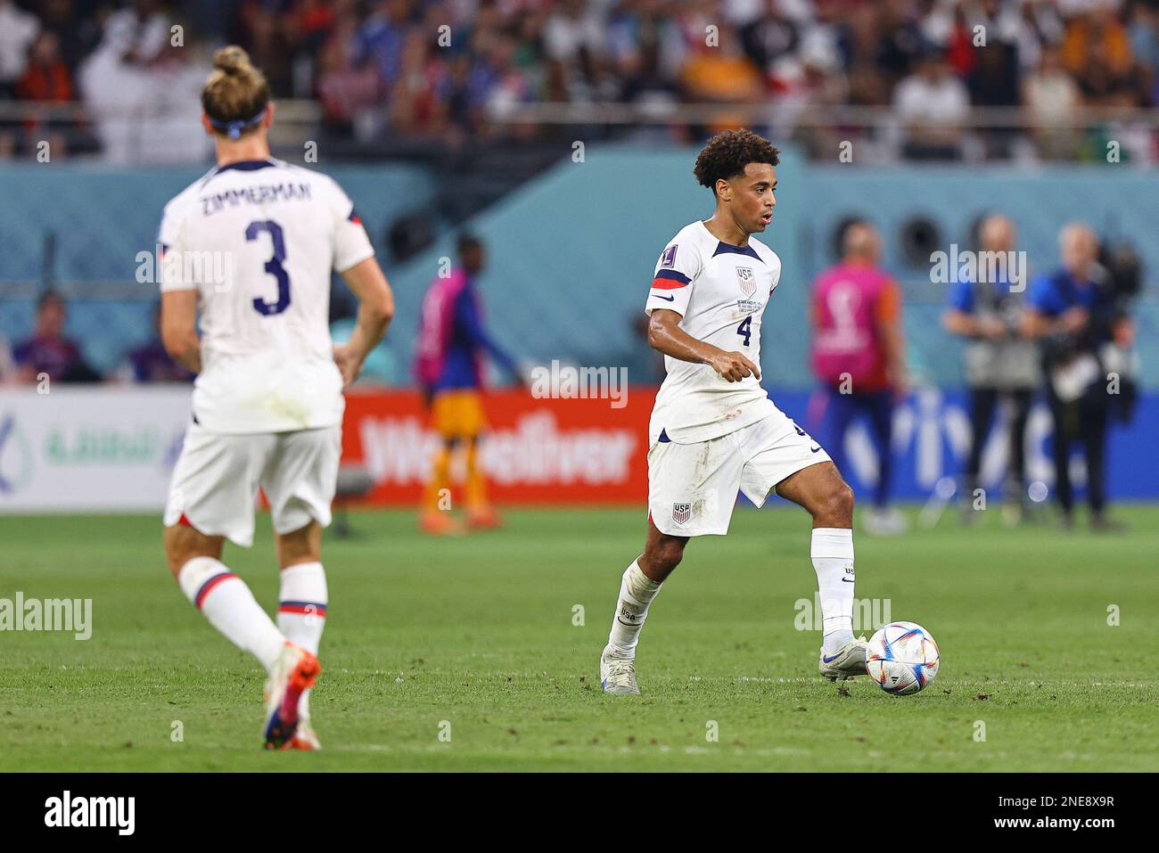DOHA, QATAR - DECEMBER 03: Tyler Adams during the FIFA World Cup Qatar ...