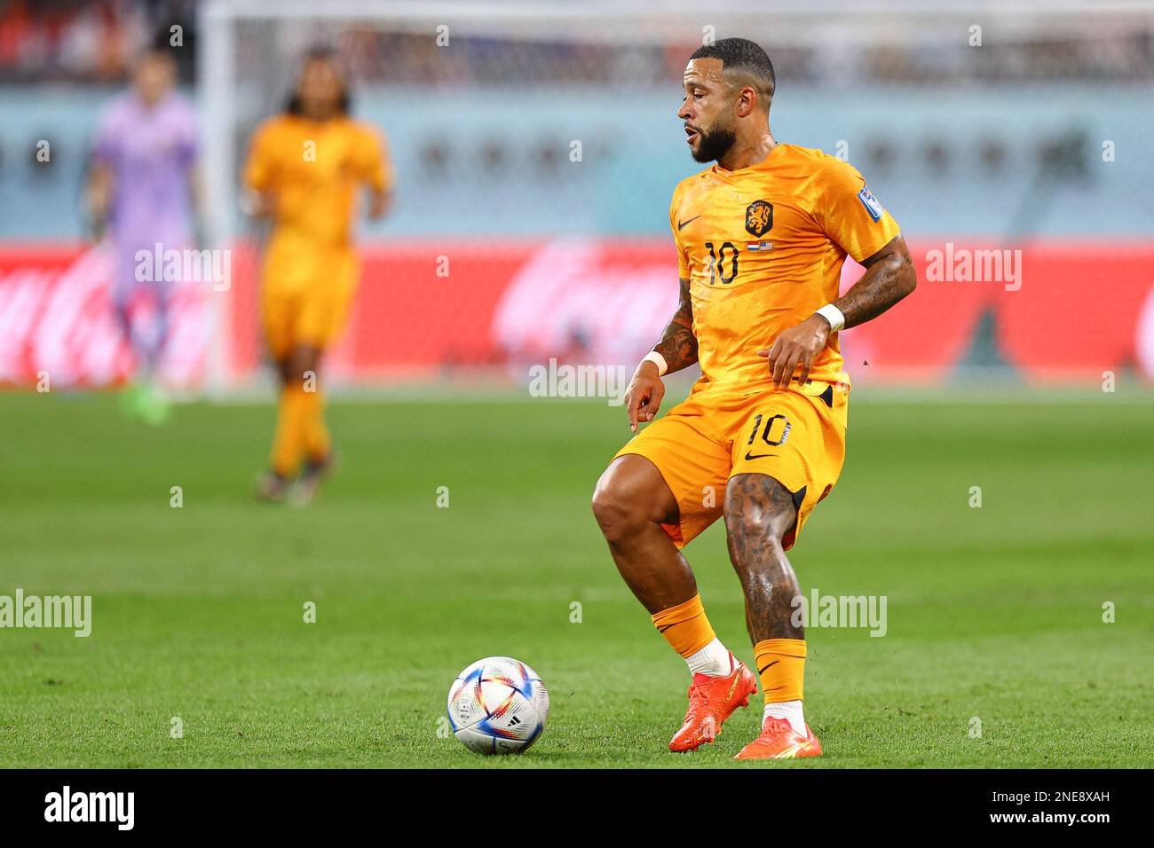 DOHA, QATAR - DECEMBER 03: Memphis Depay during the FIFA World Cup ...