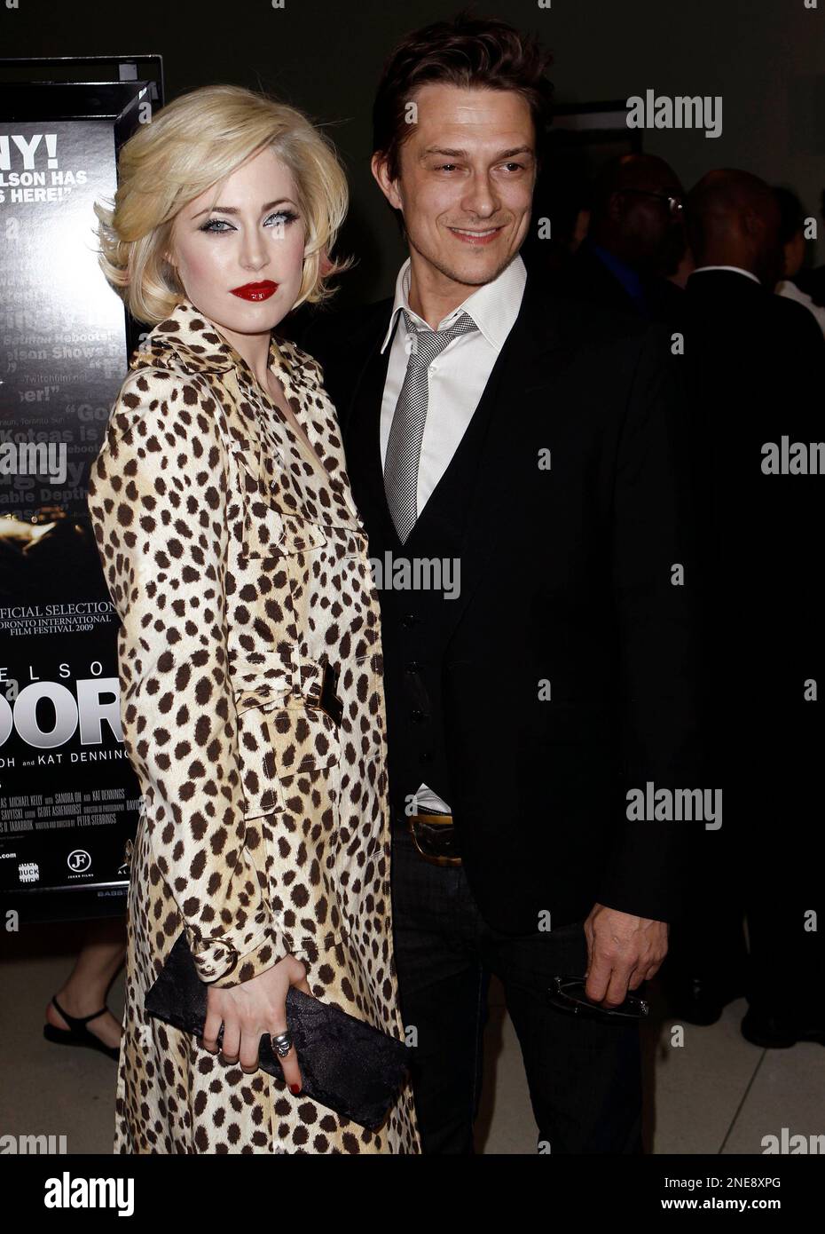 Writer and director Peter Stebbings, right, and cast member Charlotte ...