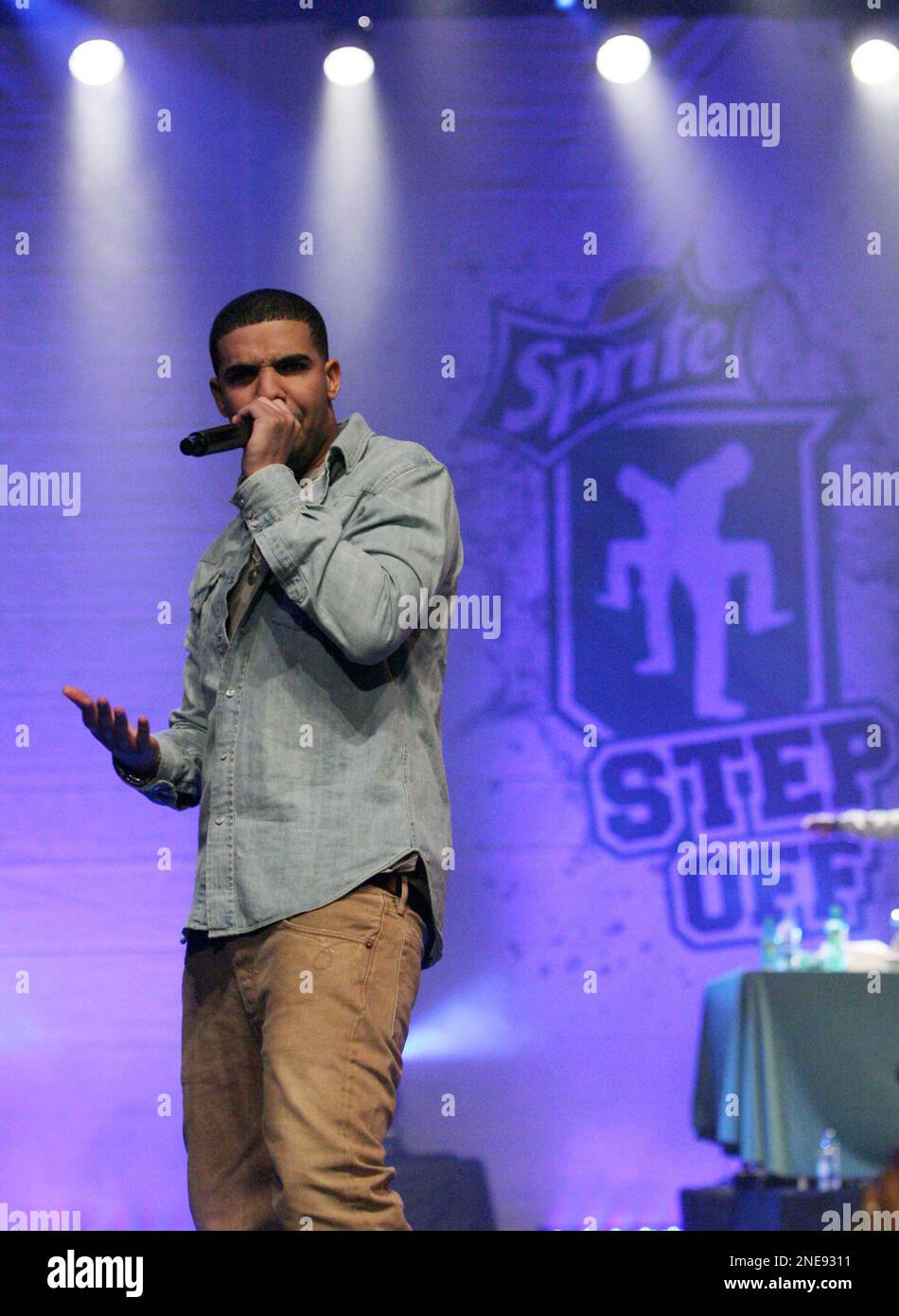 In this photograph taken by AP Images for Sprite, Hip hop artist Drake ...