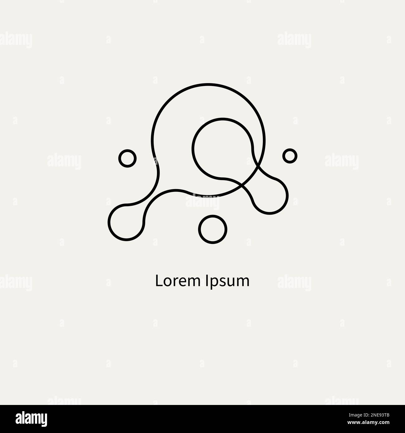 Science logo, chemistry, biology sign. Vector symbol Stock Vector Image ...