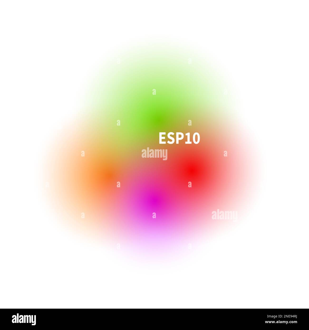 Blurred color spots. Blurry futuristic frame, border Stock Vector Image ...