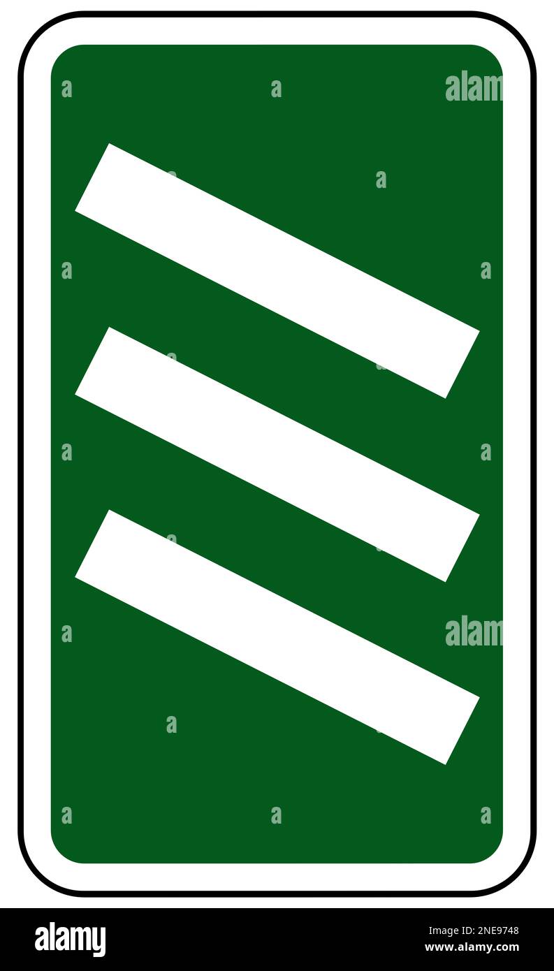 300 yards countdownto roundabout or exit British road sign Stock Photo ...