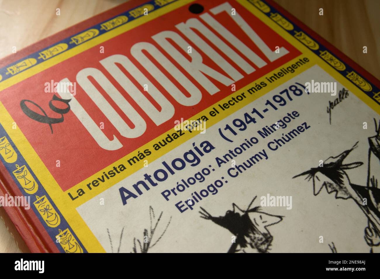 Close-up of the cover of a copy of "LA CODORNIZ: ANTOLOGIA (1941-1978 ...