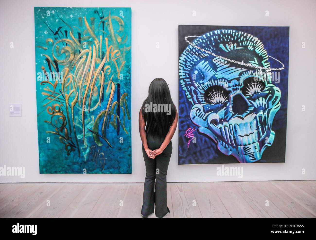 London UK 16 February 2023 Chaz ,Whisper,(L) any draw, (R)Bojorquez ...