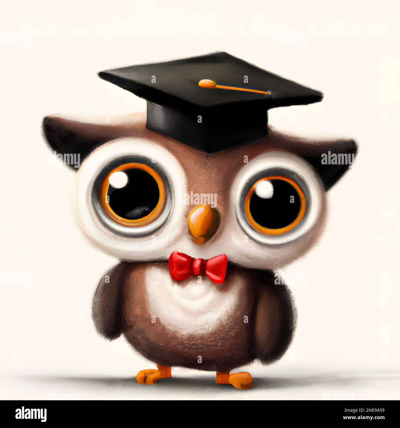 Cute cartoon wise owl wearing hi-res stock photography and images - Alamy