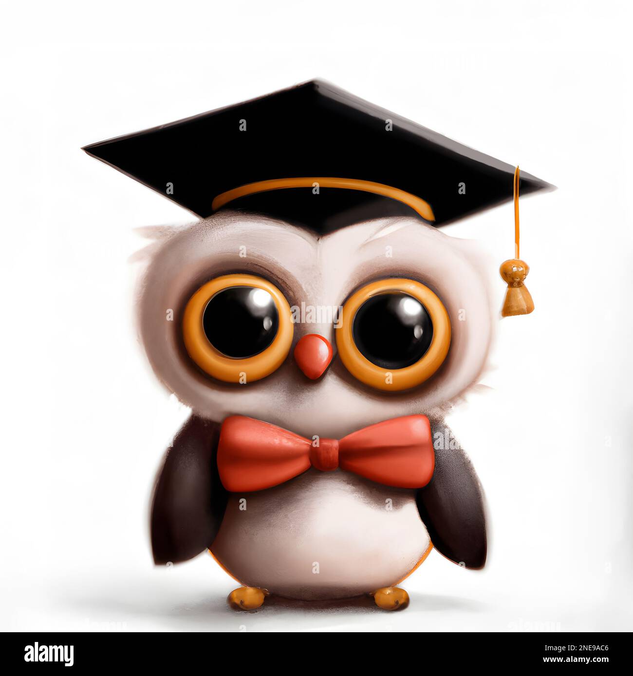 Cute cartoon wise owl wearing hi-res stock photography and images - Alamy