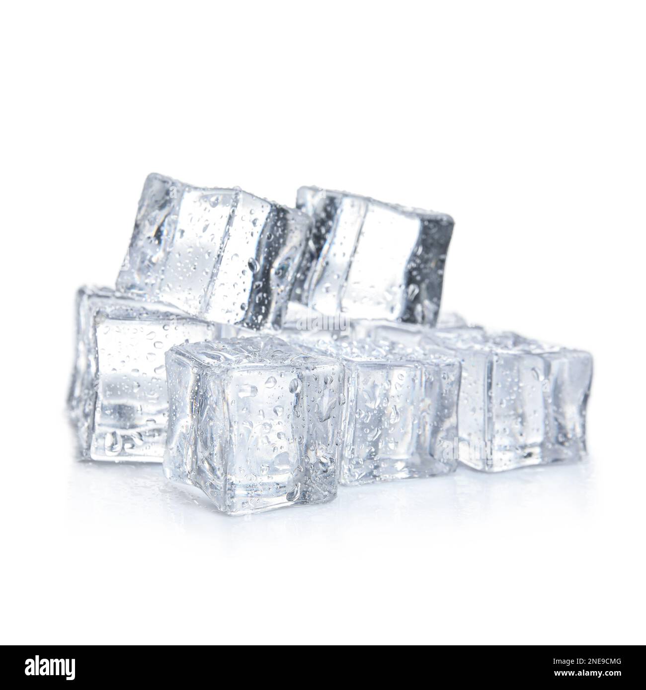Pile of ice cubes Cut Out Stock Images & Pictures - Alamy