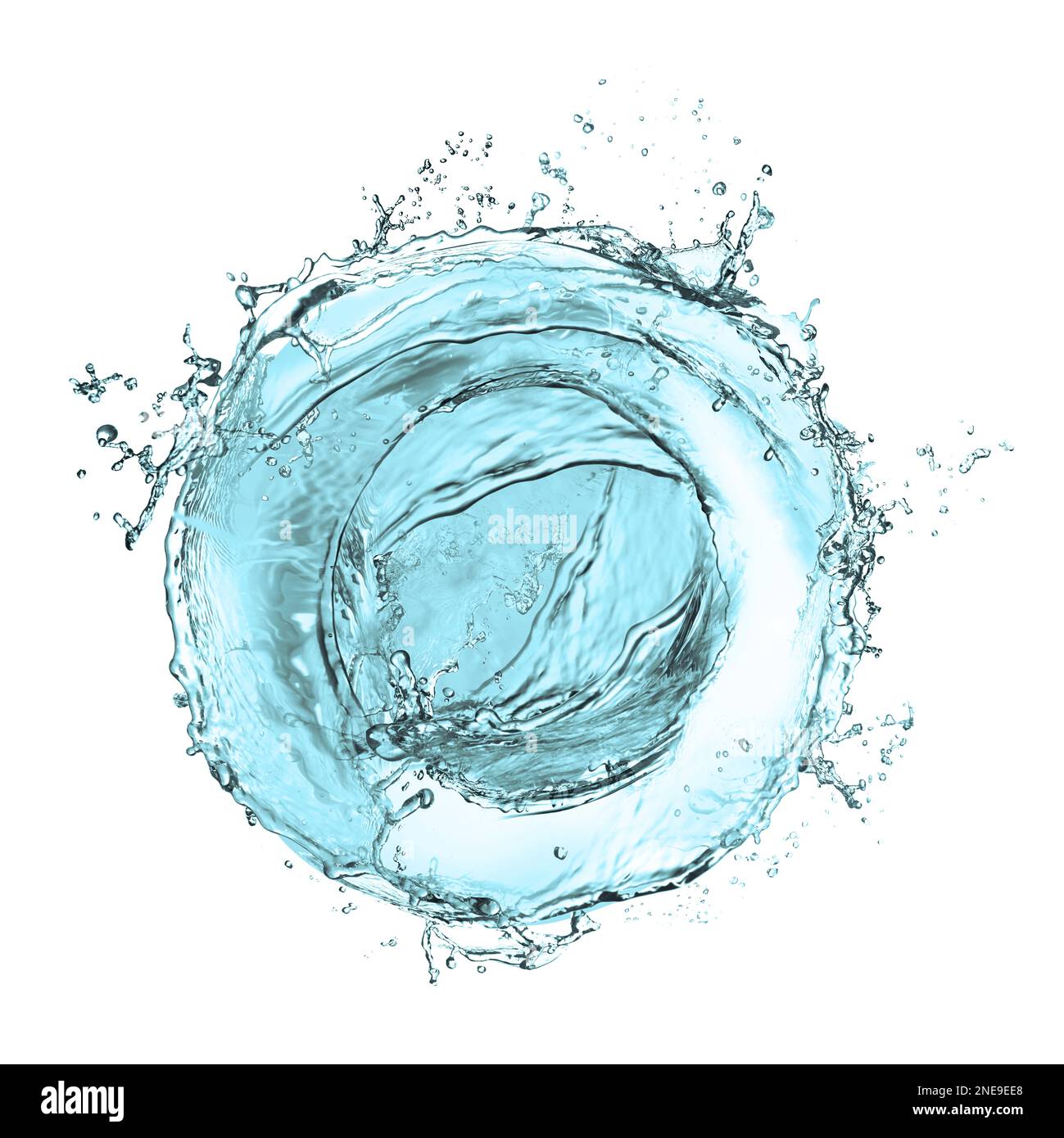 Abstract splash of water isolated on white Stock Photo - Alamy