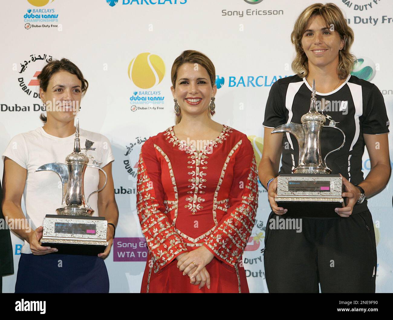 Nuria Llagoster Vives,left, and Maria Jose Martinez Sanchez of Spain ...