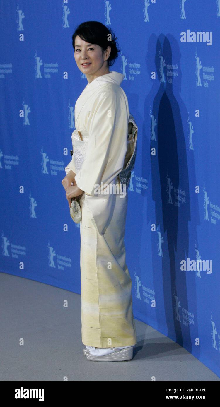 Japanese actress Sayuri Yoshinaga poses at a photo-call for the movie ...