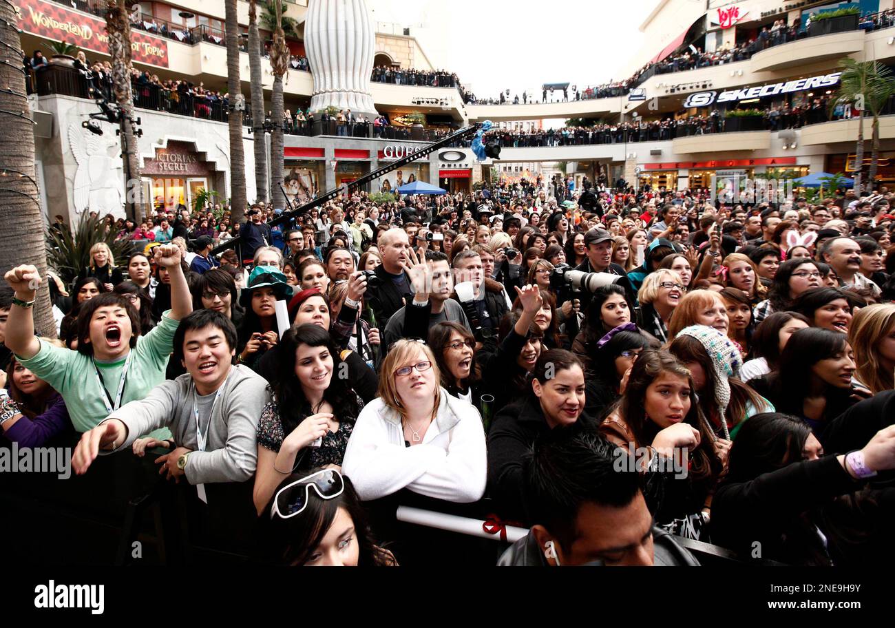 Fans are seen in the audience before the Great Big Ultimate Fan Event ...