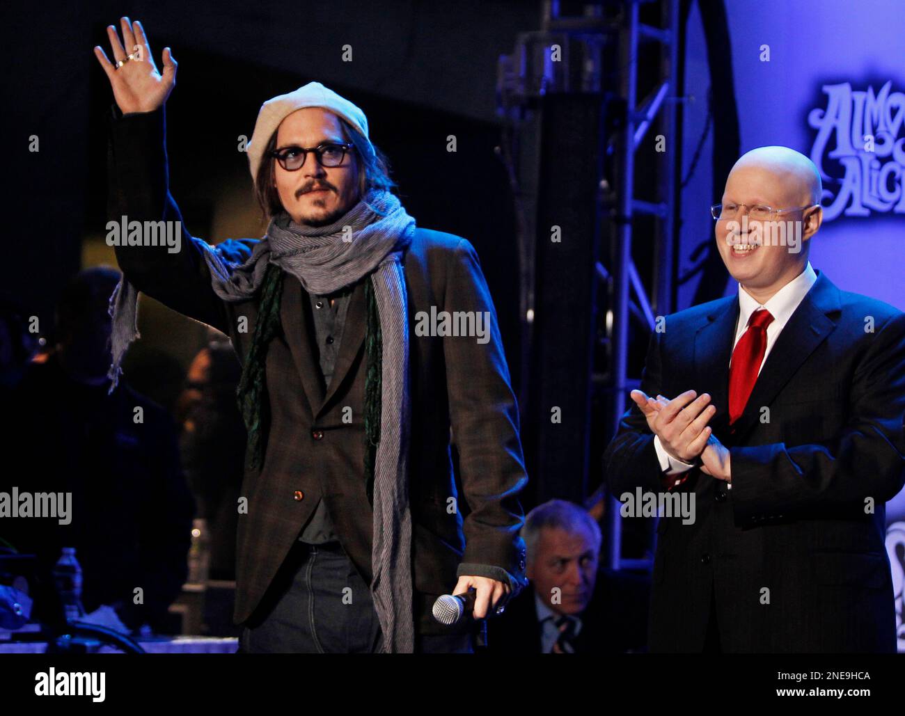Cast members Johnny Depp, left, and Matt Lucas are seen at the Great ...