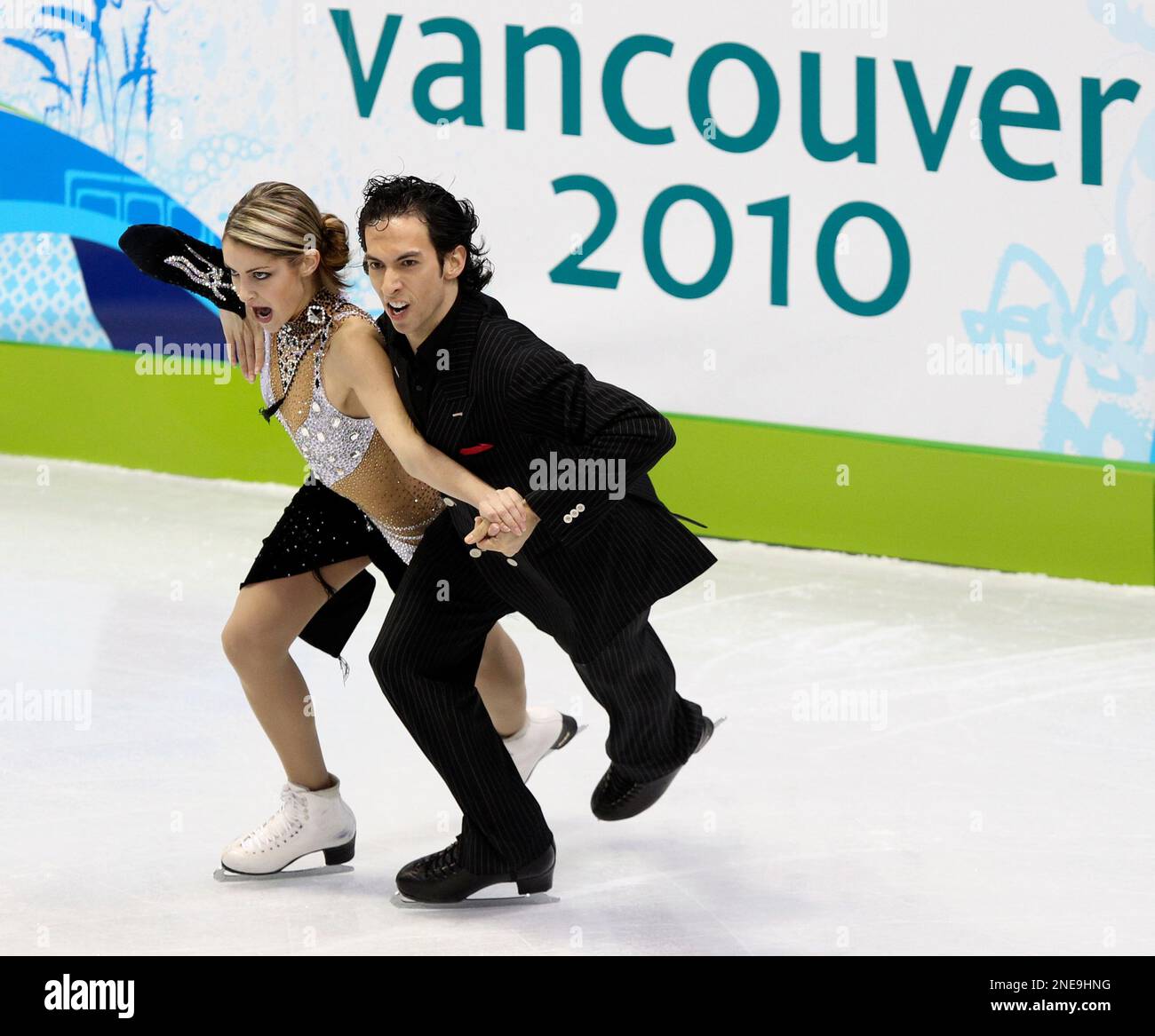 USA's Tanith Belbin and Benjamin Agosto perform their compulsory dance ...