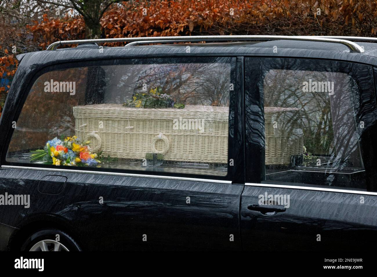 The funeral of Claire Drakeford, at Thornhill Crematorium in Cardiff ...