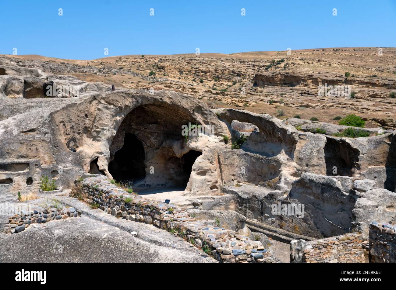 The Uplistsikhe cave complex near Gori, Georgia. Ancient rock-hewn town ...
