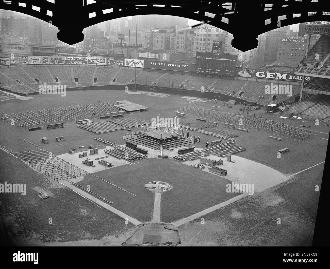 FILE - This June 17, 1946, file photo shows Yankee Stadium being ...