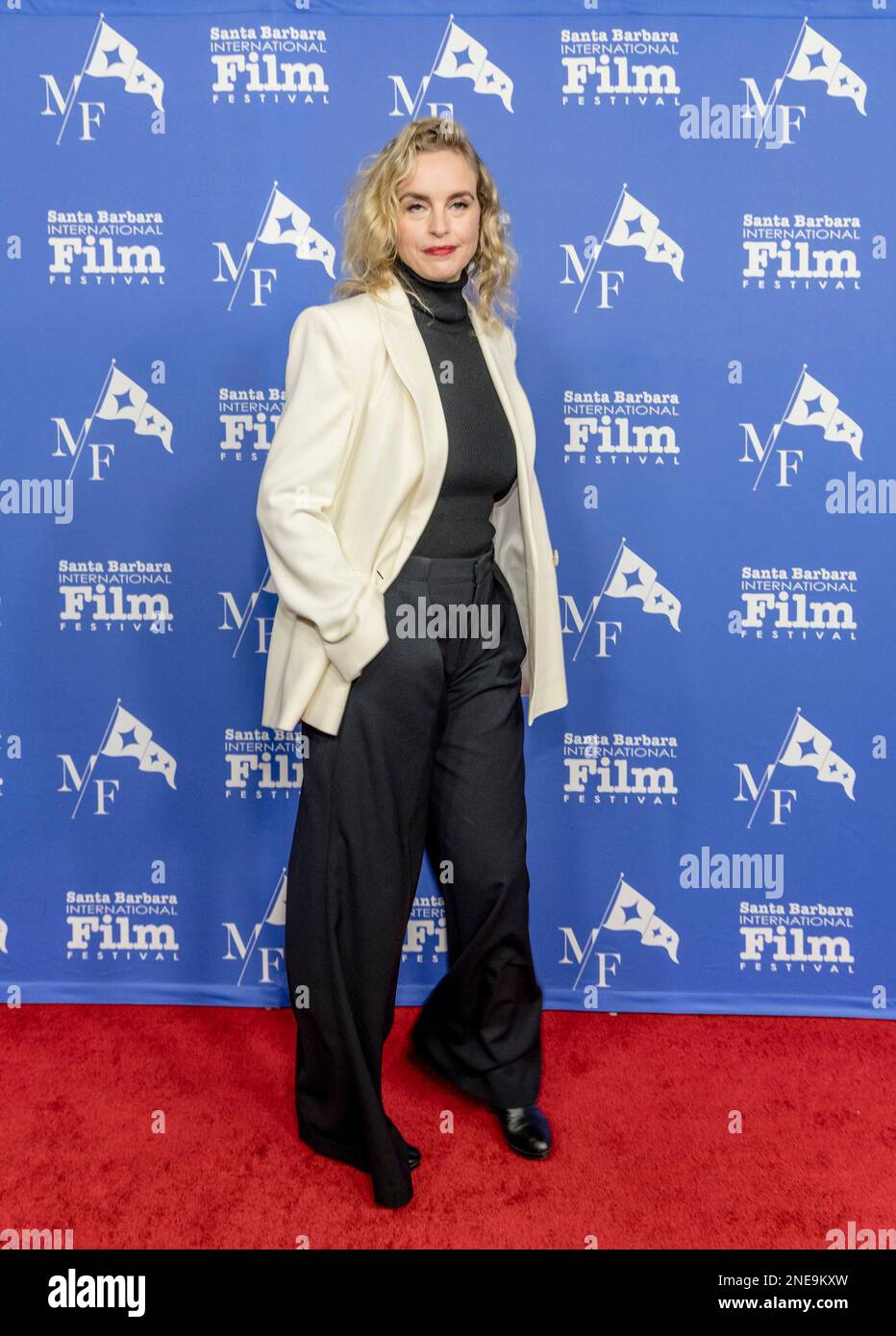 Nina Hoss arrives at the 2023 Santa Barbara International Film Festival ...