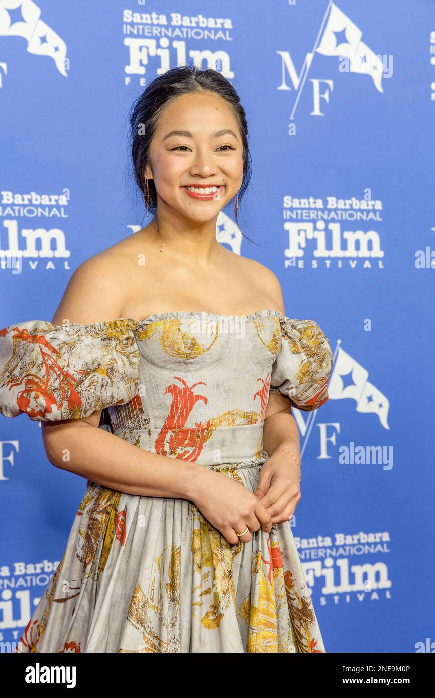 Stephanie Hsu arrives at the 2023 Santa Barbara International Film ...