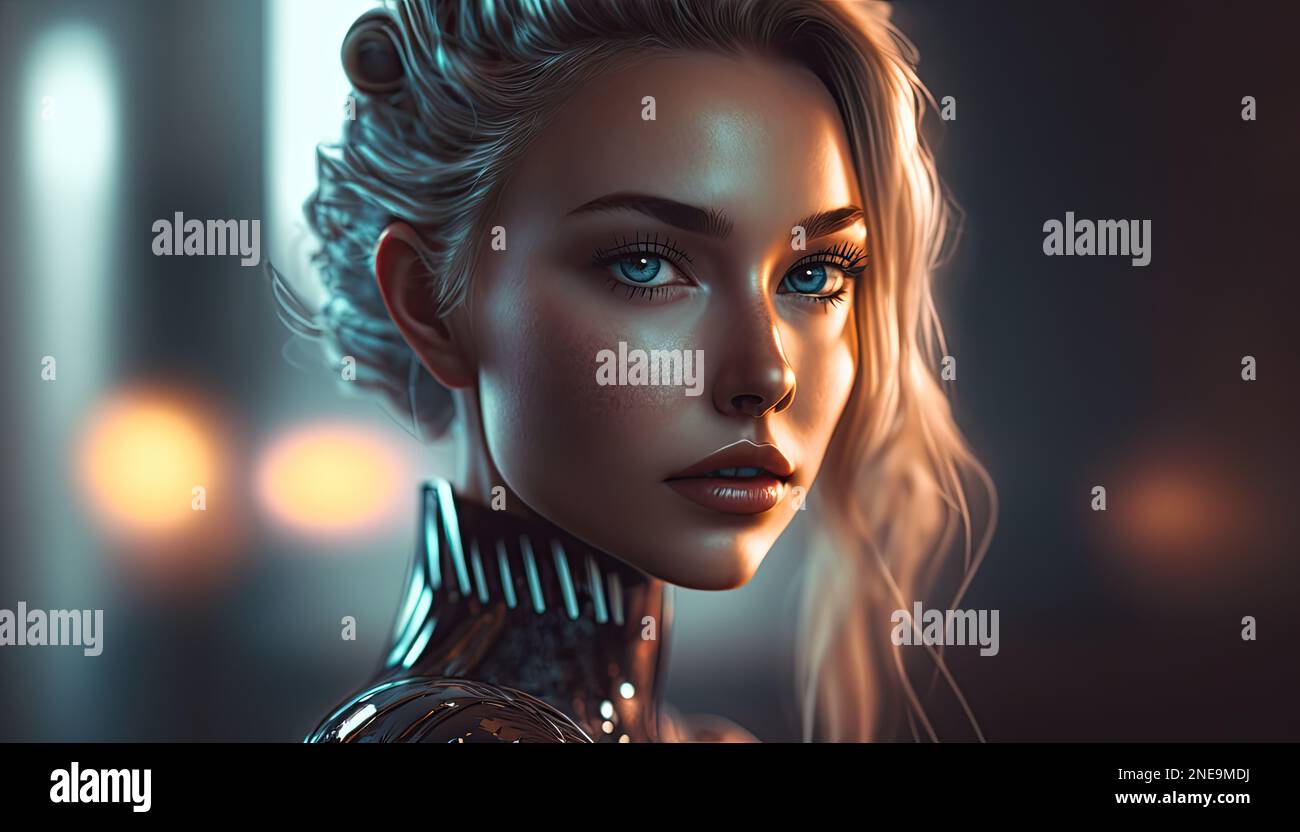 Robot ai nature hi-res stock photography and images - Alamy