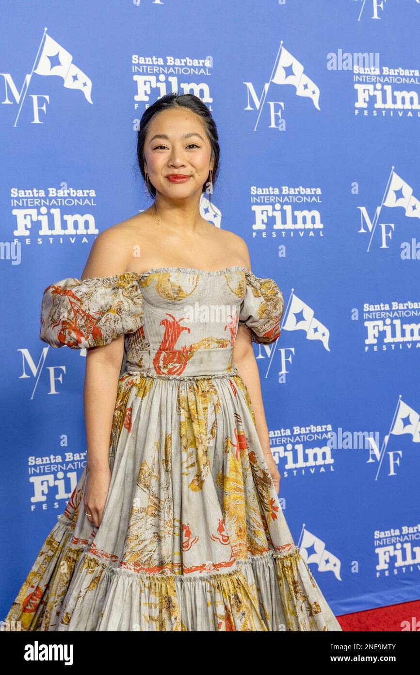 Stephanie Hsu arrives at the 2023 Santa Barbara International Film ...